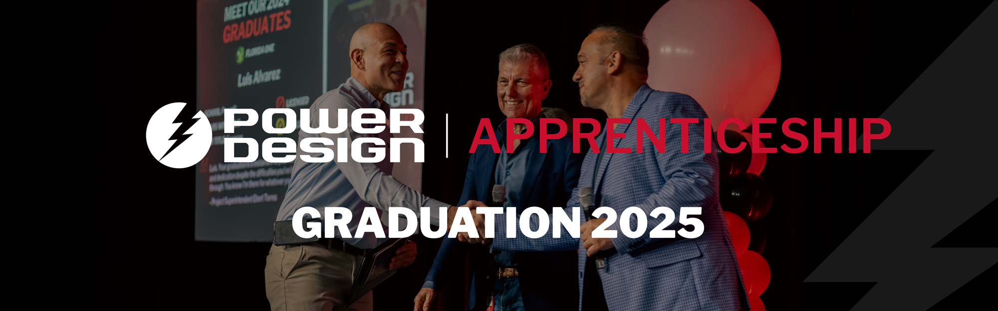 Power Design Apprentice Graduation Live Stream Landing Page
